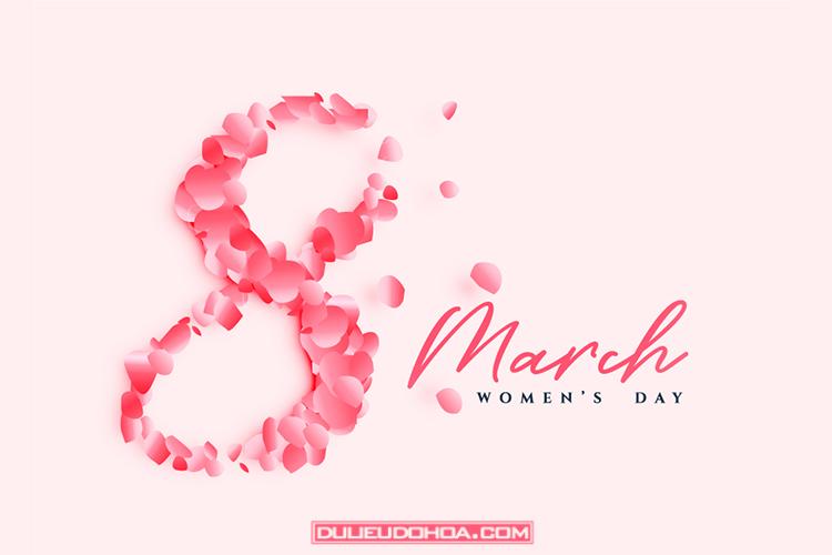 Tải, download vector background 8-3 đẹp nhất cho Designer