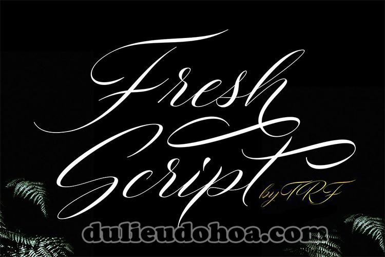 Tải, download Font Chữ Fresh Script Việt Hóa - Font Chữ Miễn Phí