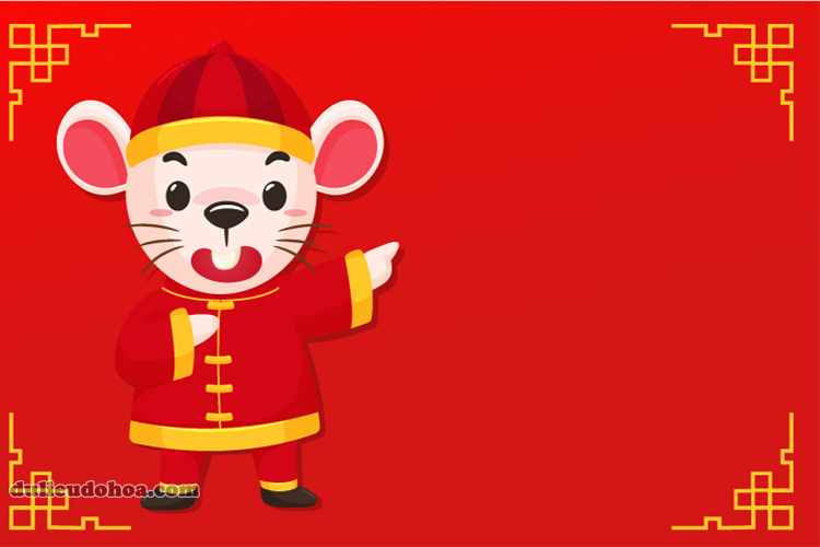 Dowload Vector Con Chuột File AI Miễn Phí, Biểu Tượng Chuột Tết 2020