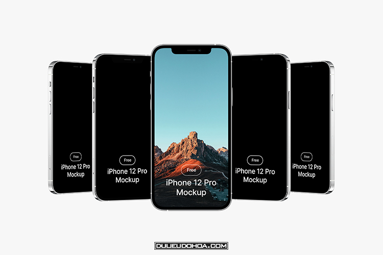 Tải miễn phí iPhone 12 PSD Mockup